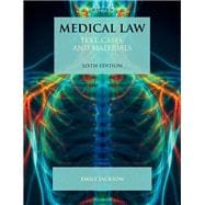 9780192843456 | Medical Law Text, Cases, and ... | Knetbooks