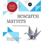 9781260088298 | Research Matters MLA 2016 Update | Knetbooks